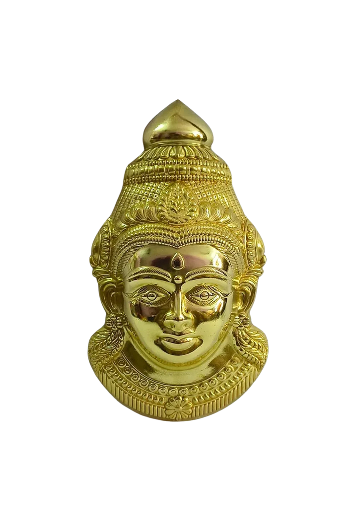 Brass Gowri Face | Durga face idol – Puja Celebrations