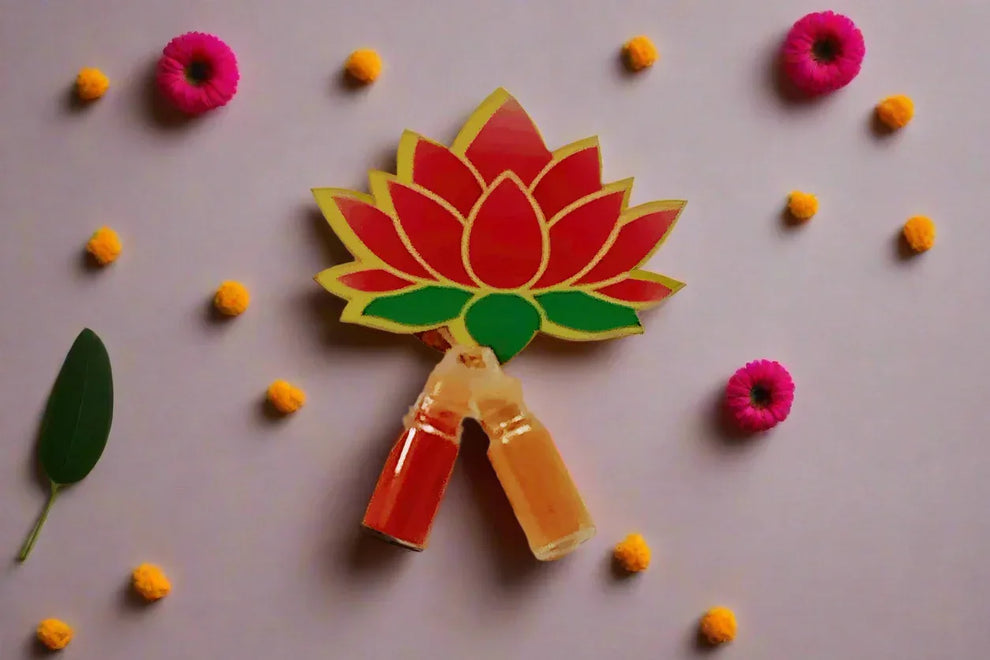 MDF Haldi Kumkum with Magnet | Seemantham Return Gifts | Pasupu Kumkum ...