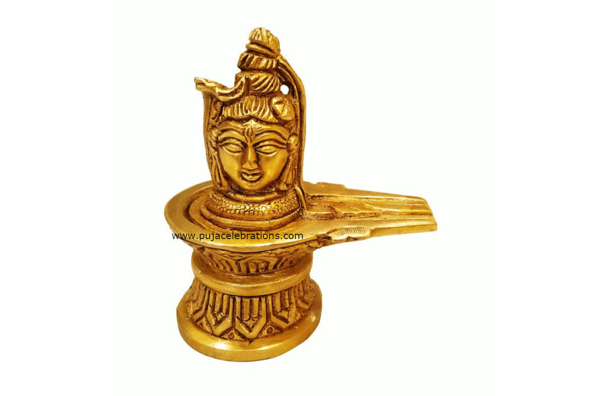 Brass Shivling Statue – Puja Celebrations