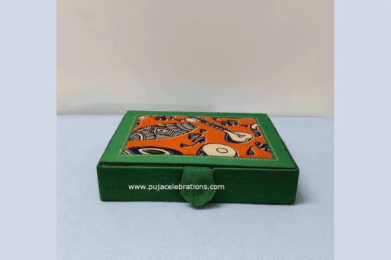 Kalamkari Top Storage Box – Puja Celebrations